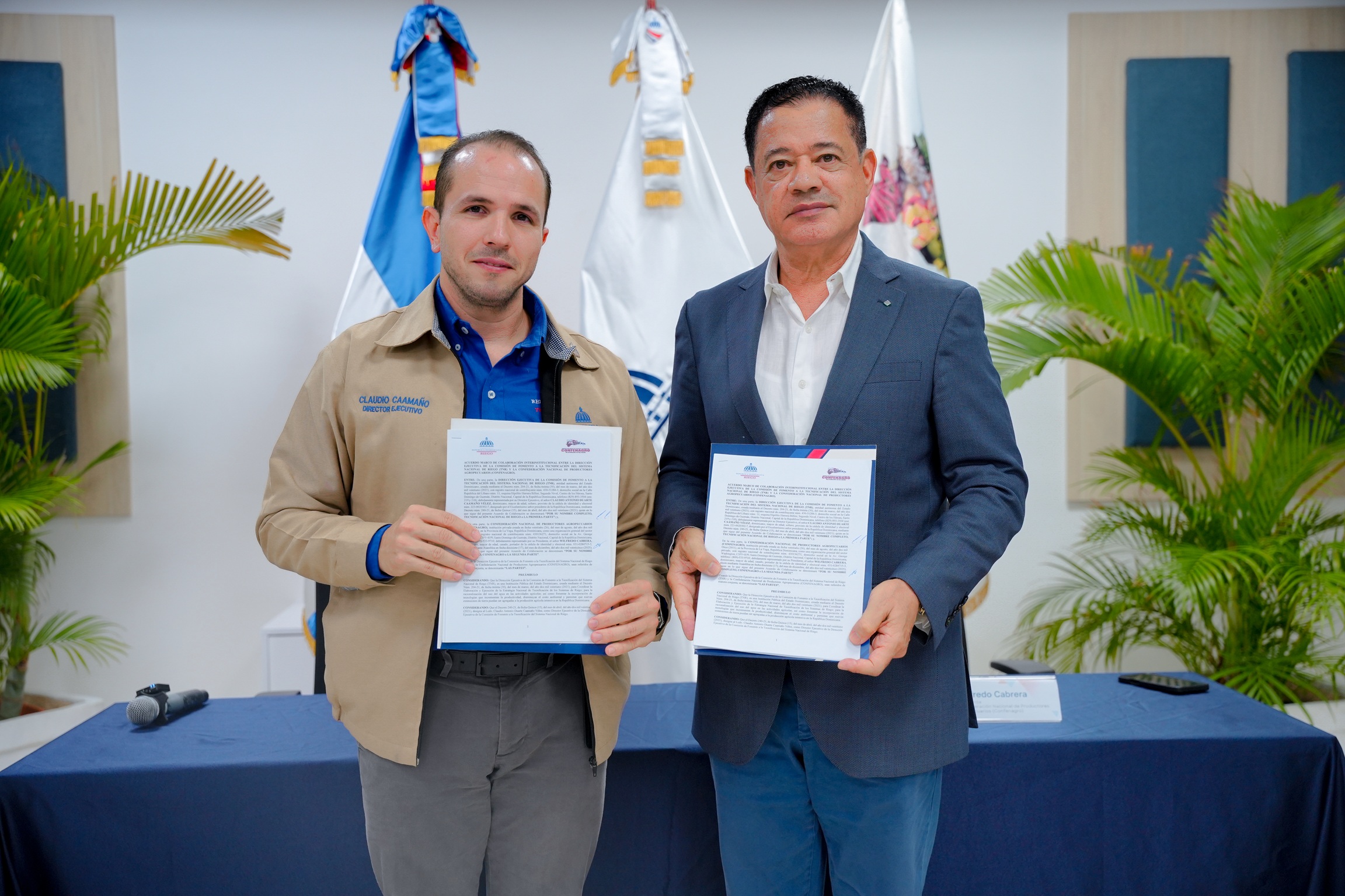 TNR y Confenagro suscriben acuerdo para fortalecer el sector agropecuario